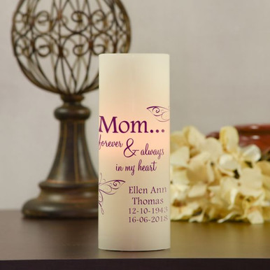 Forever My Mom Candle - Personalized Mom Memorial Candle