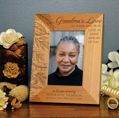 Grandma's Love Memorial Frame – Personalized Tribute Gift