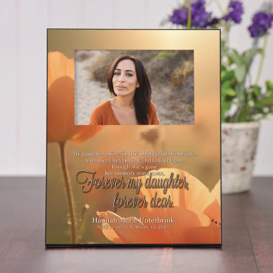 Forever My Daughter Memorial Frame – Personalized Tribute