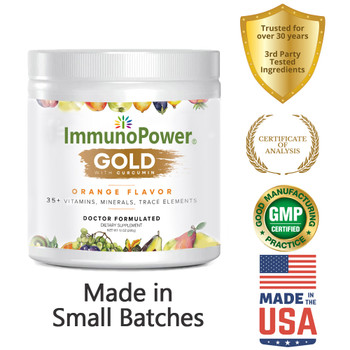 ImmunoPower® Gold | 35+ Nutrients | 2000% Enhanced Absorption | Dr. Quillin