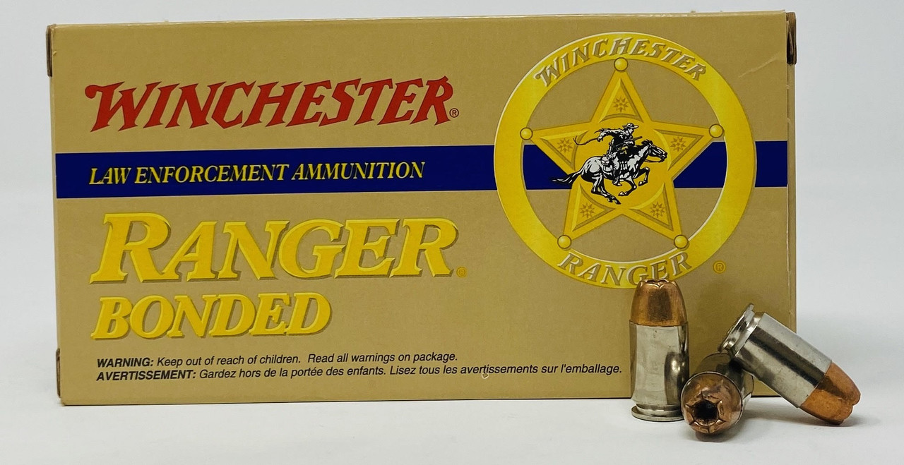 Winchester 9mm Ammunition Ranger One ZRA9B1 147 Grain Bonded Jacketed ...