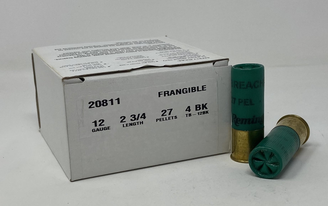 Remington Tactical Breaching 12 Gauge Ammunition TB12BK 2-3/4" 27 ...