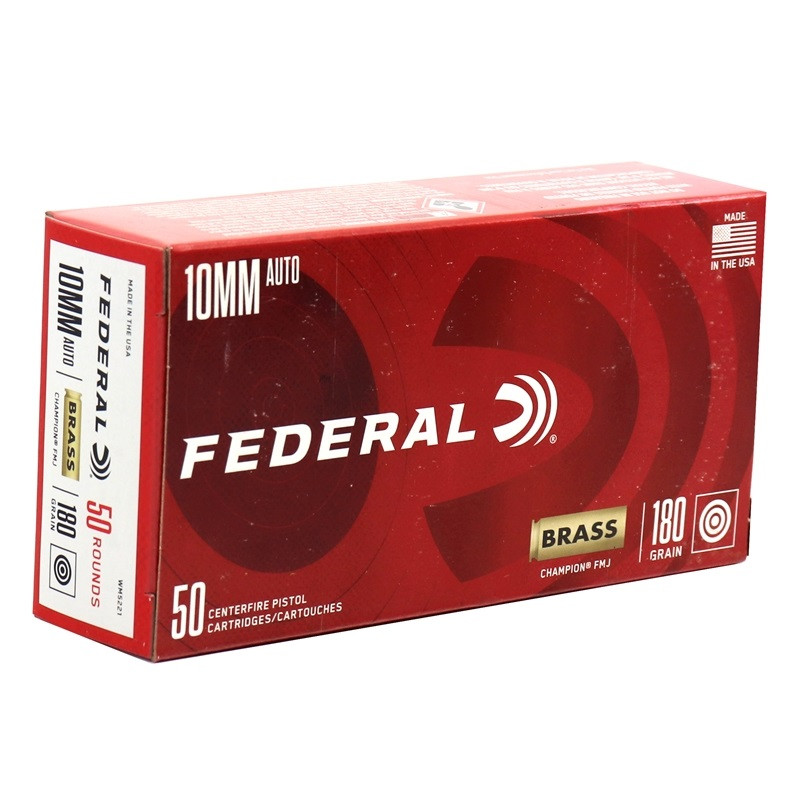 Federal 40 S&W Ammunition Champion Training WM52232 180 Grain Full ...