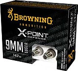 Browning 9mm Luger Ammunition B191700092 147 Grain X-Point Defense ...