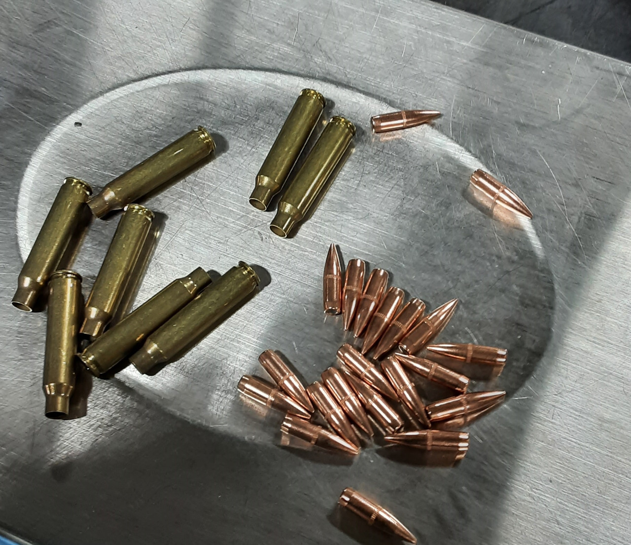 Wolf 223/556 (.224 Diameter) Reloading Bullets W22355FMJBUL 55 Grain ...