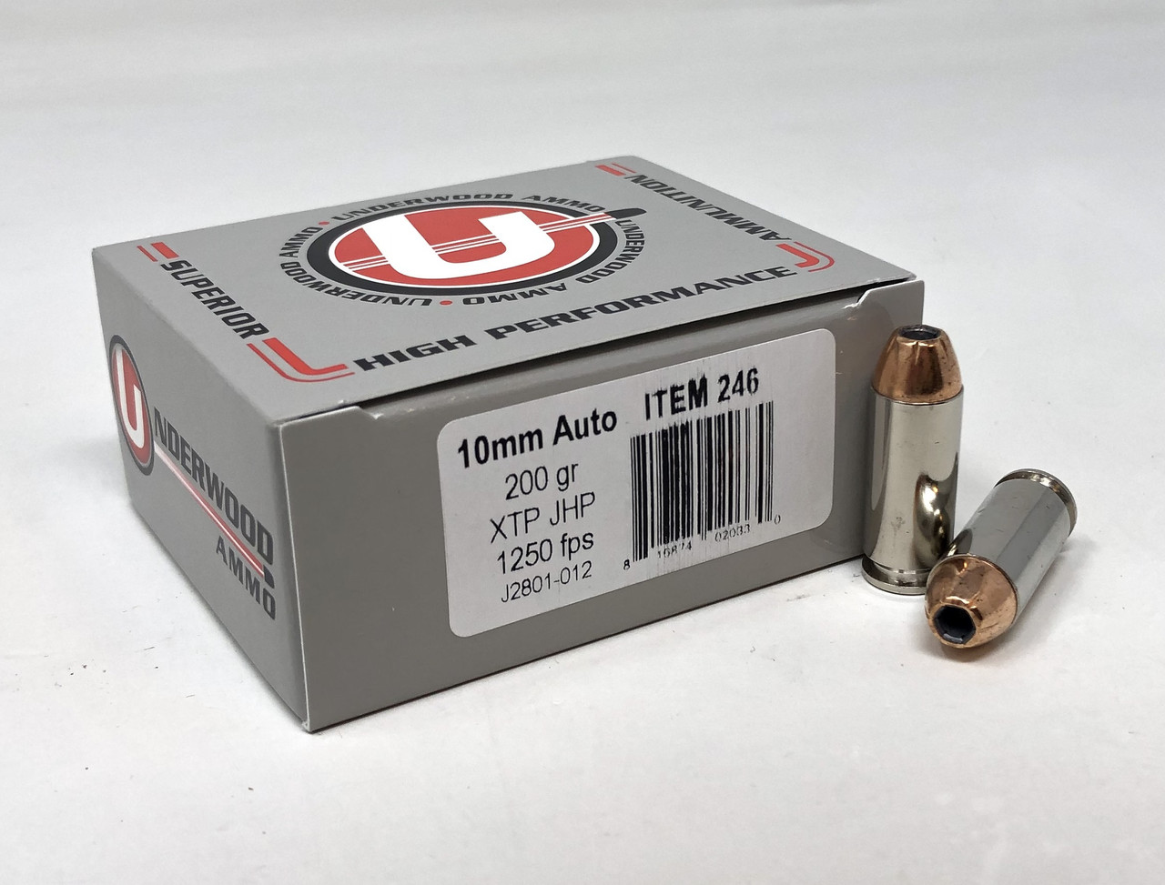 Underwood 10mm Auto Ammunition UW242 220 Grain Hard Cast Coated Flat ...