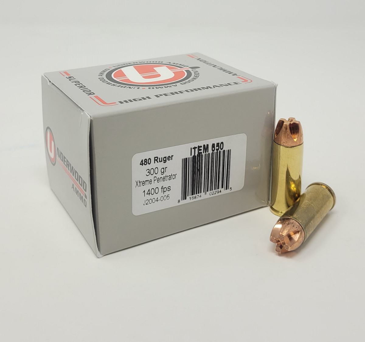 Underwood 475 Linebaugh Ammunition 300 Grain Xtreme Penetrator UW651 20 ...