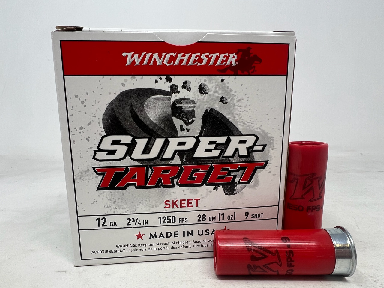 Winchester 12 Gauge Super-Target Ammunition TRGT12509CASE #9 Shot 2-3/4 ...