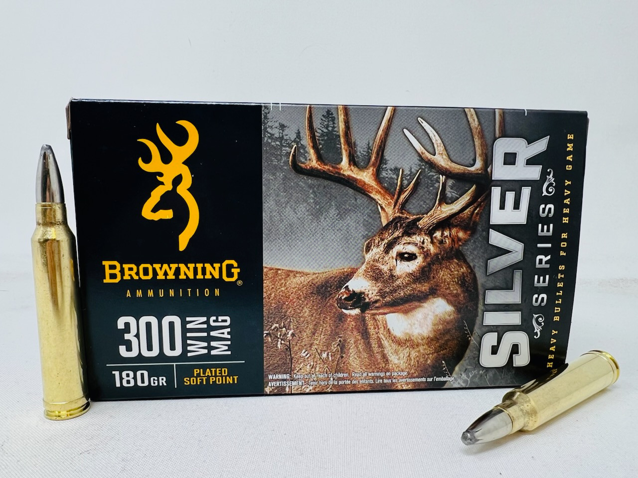 Browning 308 Win Ammunition Silver Series B192603081 180 Grain Plated ...