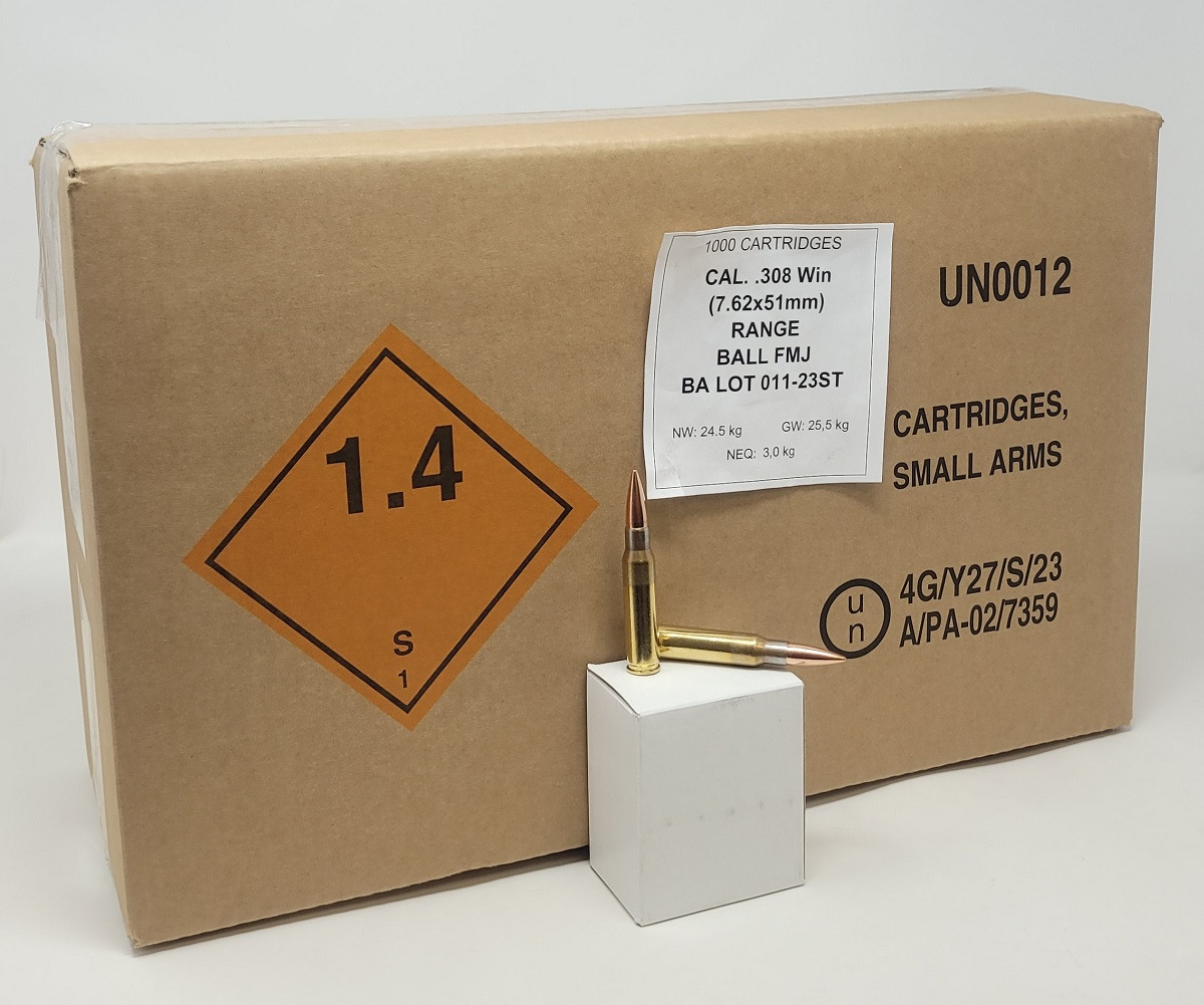 Saltech 308 Win Ammunition ST308147FMJ 147 Grain Full Metal Jacket CASE ...