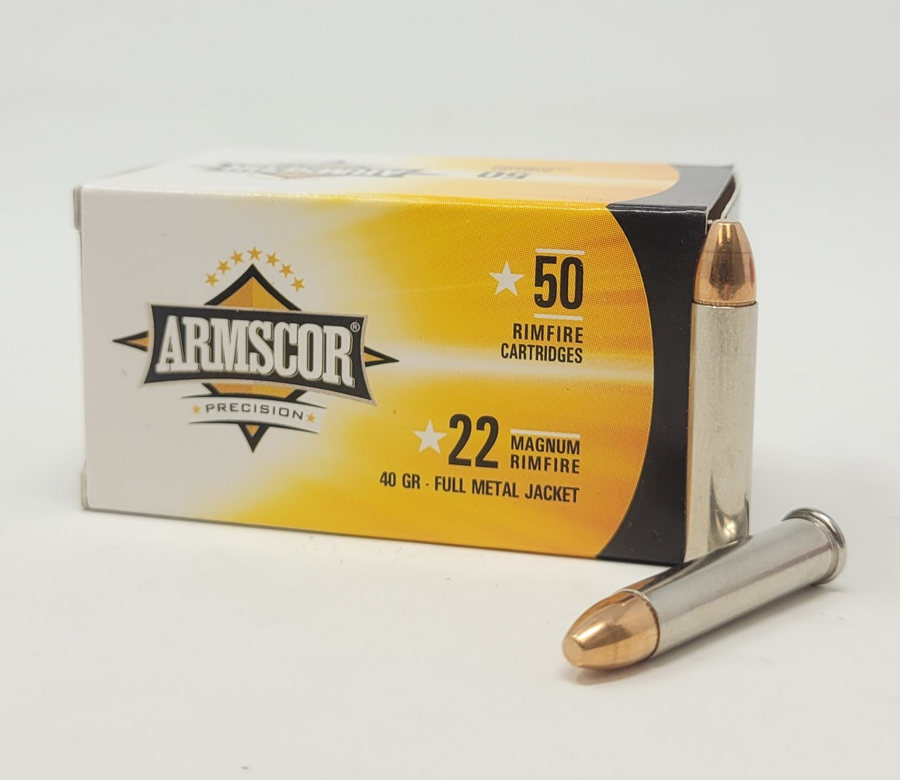 Armscor 22 WMR Ammunition ARM50016 40 Grain Full Metal Jacket BRICK 500 ...