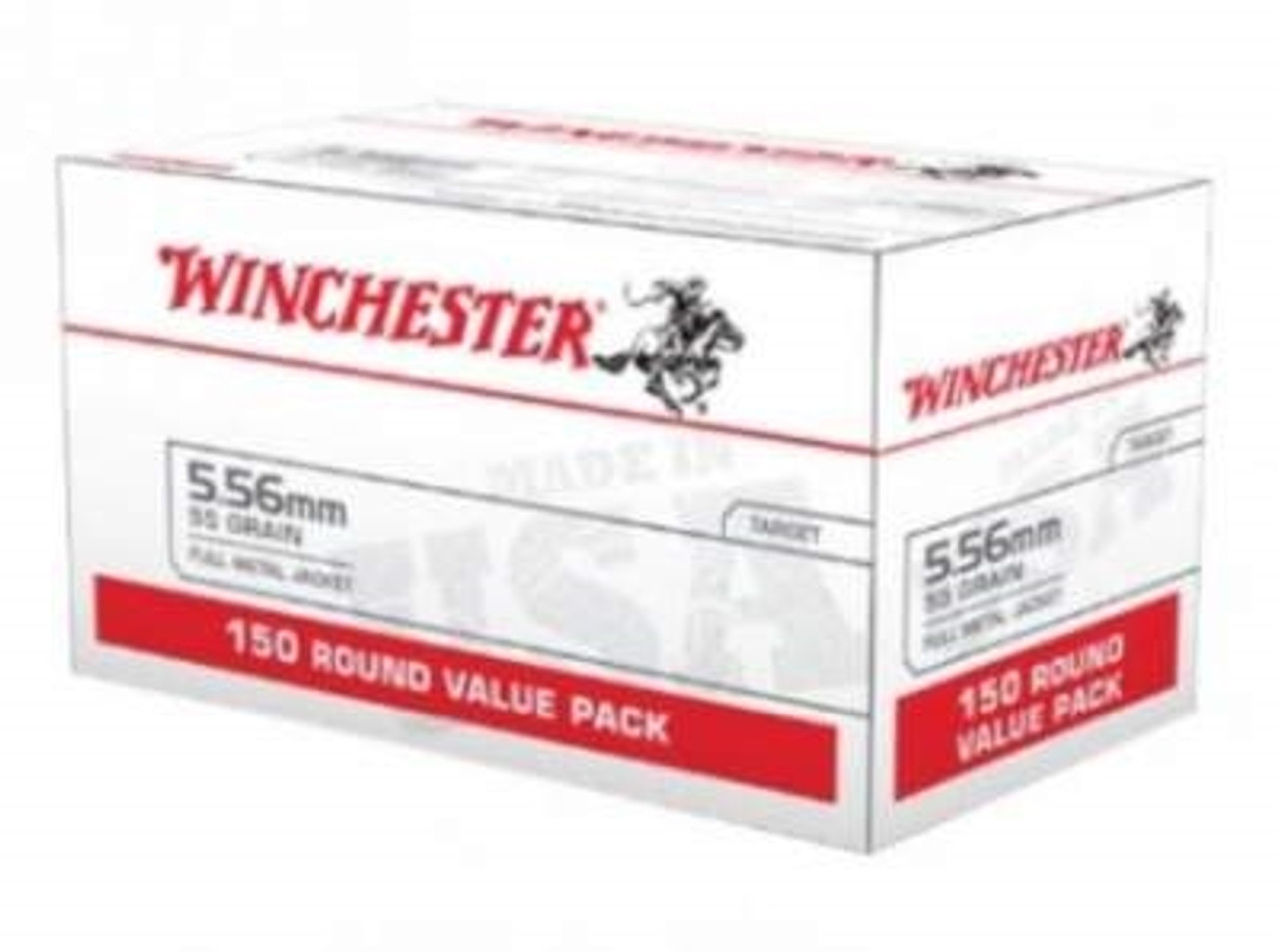Winchester 5.56x45mm NATO M193 Ammunition WM193200 55 Grain Full Metal Jacket Range Pack 200 Rounds