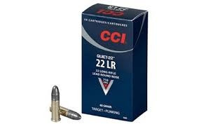 CCI Mini-Mag 22 LR Ammunition 0030 Copper-Plated Round Nose 40 Grain ...