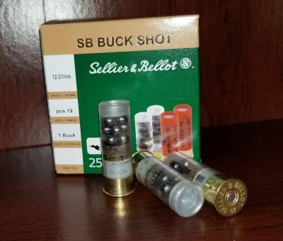 Sellier & Bellot 12 Gauge Ammunition SB12BSC 2-3/4” 00 Buckshot 12 ...
