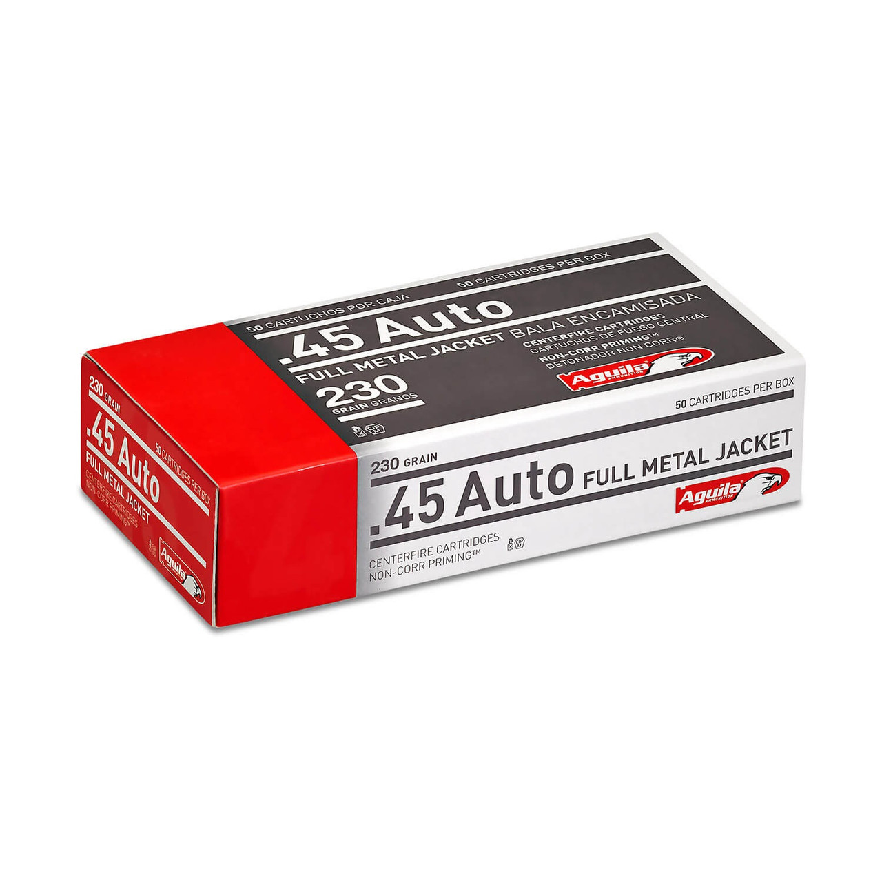 Aguila 38 Super Auto +P Ammunition 1E382112 130 Grain Full Metal Jacket ...