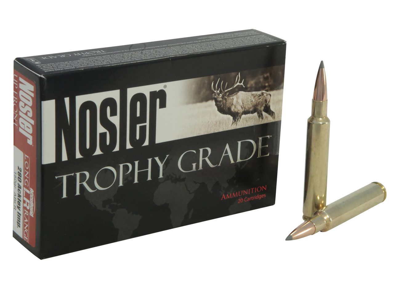 Nosler 280 Ackley Improved Ammunition Hunting 40059 140 Grain Ballistic ...