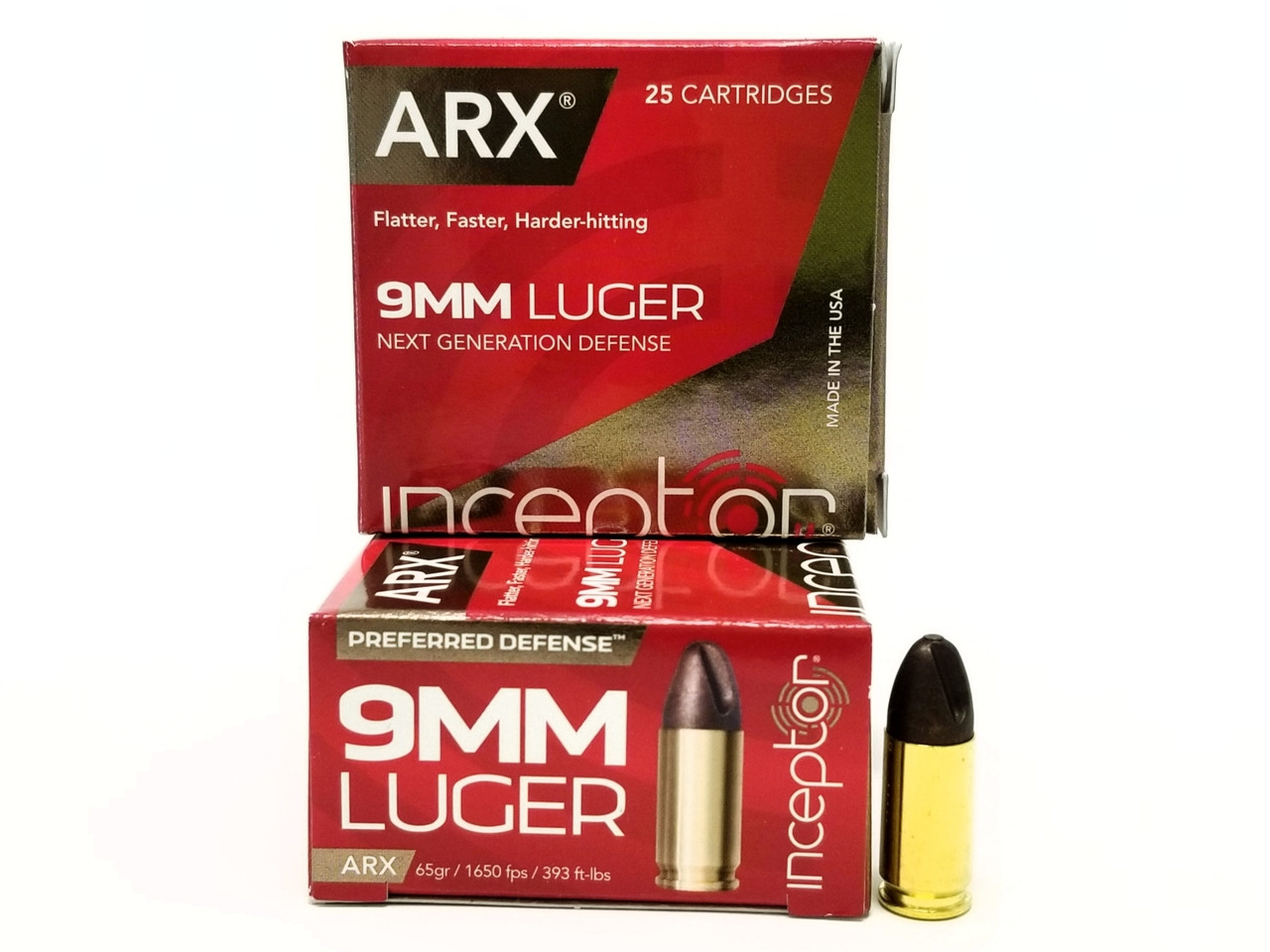 Polycase Inceptor ARX 380 Auto Ammunition 56 Grain ARX 25 rounds