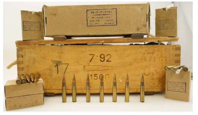 Military Surplus 7.5x55mm Swiss Schmidt-Rubin Ammunition 174 Grain Full ...