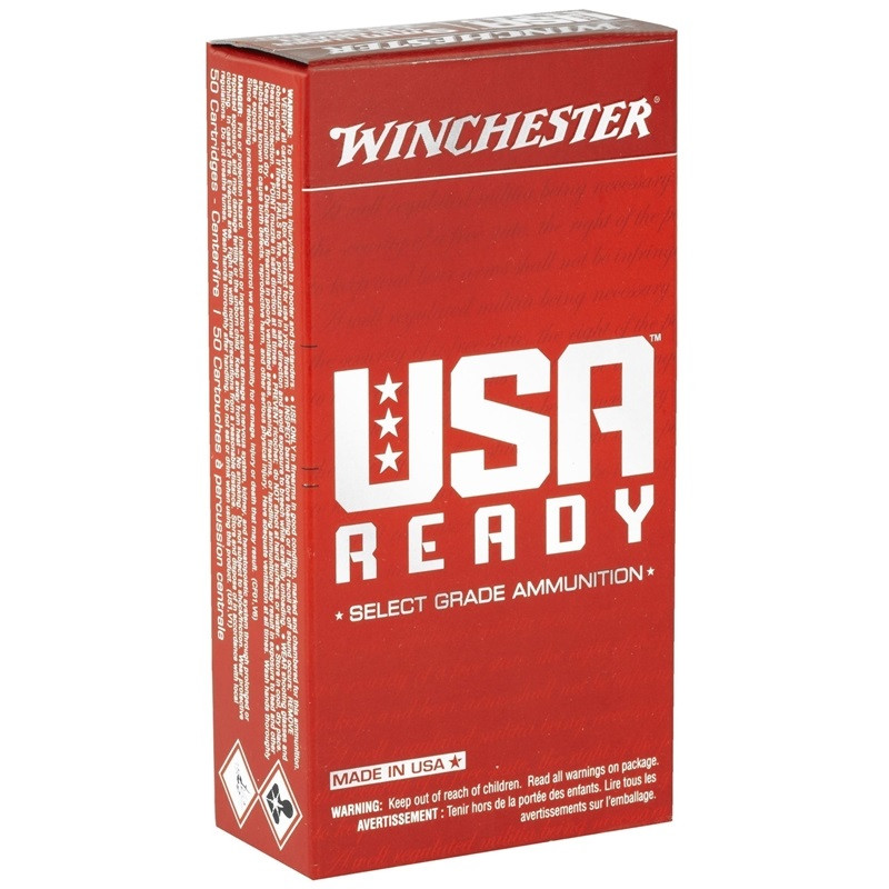 Winchester 9mm Luger Ammunition RED9 115 Grain Full Metal Jacket Flat ...