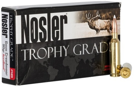 Nosler 6mm Creedmoor Ammunition 90 Grain Bonded Core Bullets 20 Rounds