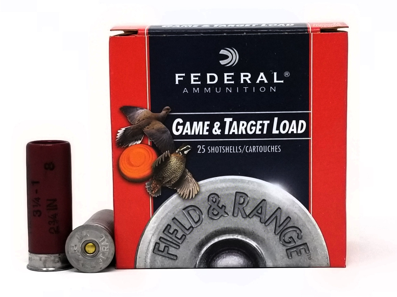 Federal 12 Gauge Ammunition Field & Range FRL128 2-3/4" 8 Shot 1oz ...