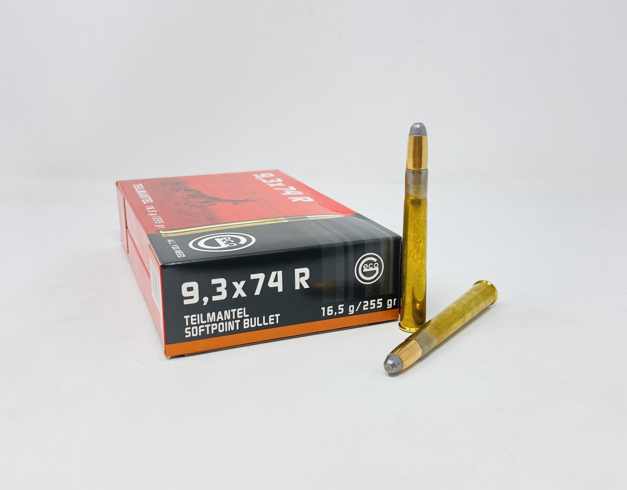 Geco 9.3x74R Ammunition GECO234740020 255 Grain Jacketed Soft Point 20 ...