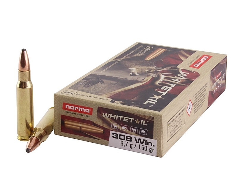Norma Whitetail 308 Win Ammunition NORMA20177382 150 Grain Soft Point ...
