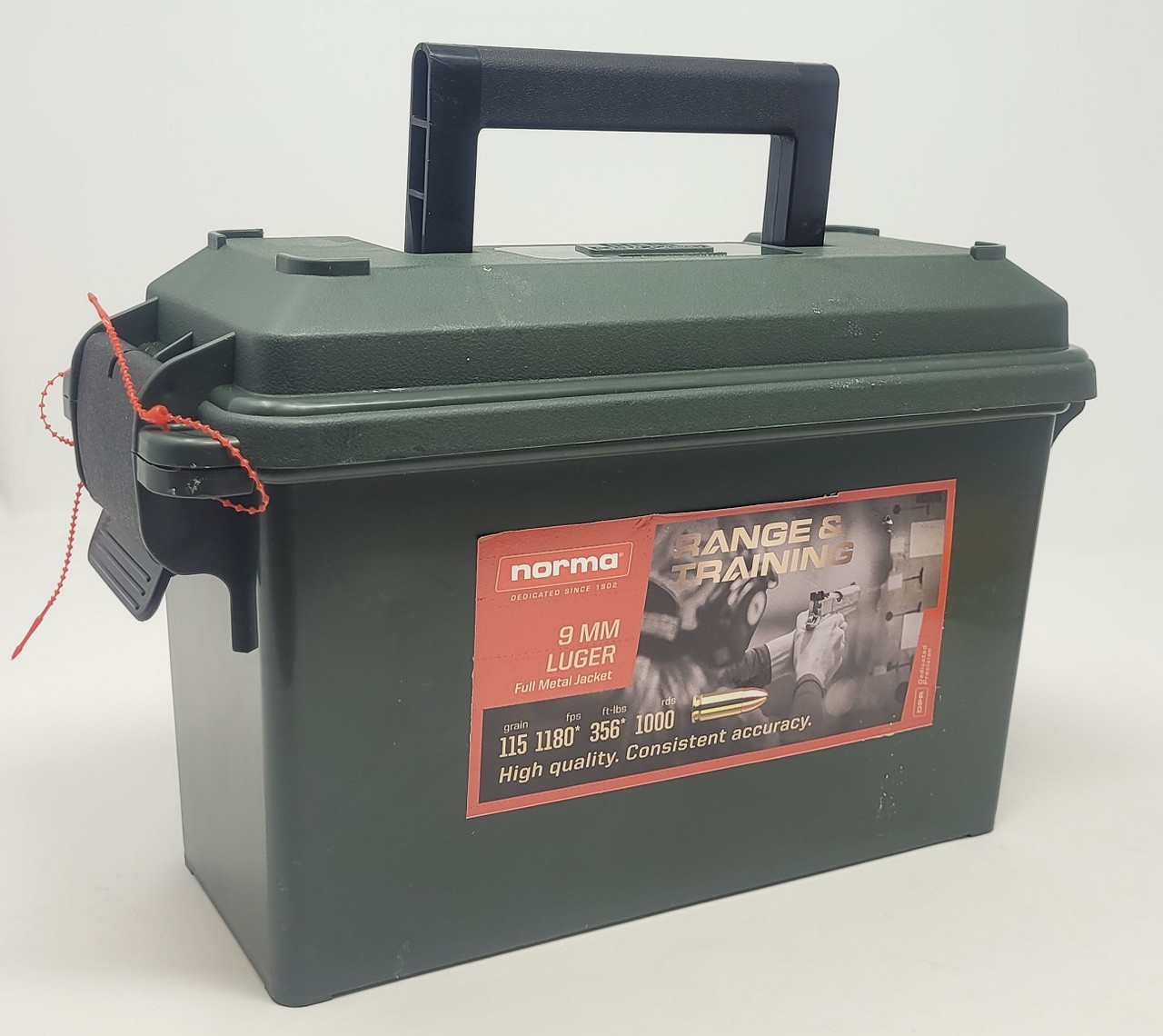 Norma Range & Training 9mm Ammunition NORMA202200023 115 Grain Full ...