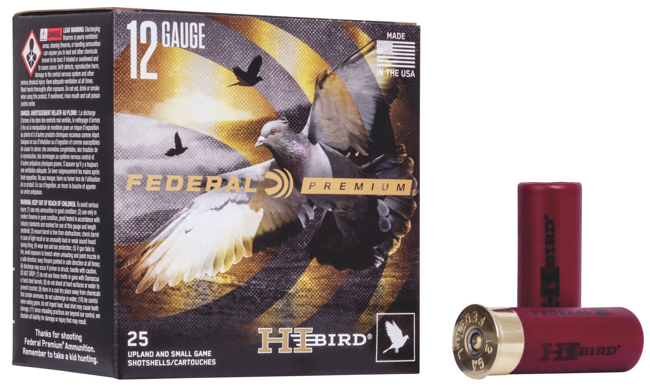 Federal 12 Gauge Hi-Bird Ammunition HVF12H6CASE #6 Shot 2-3/4" 1-1/4oz ...