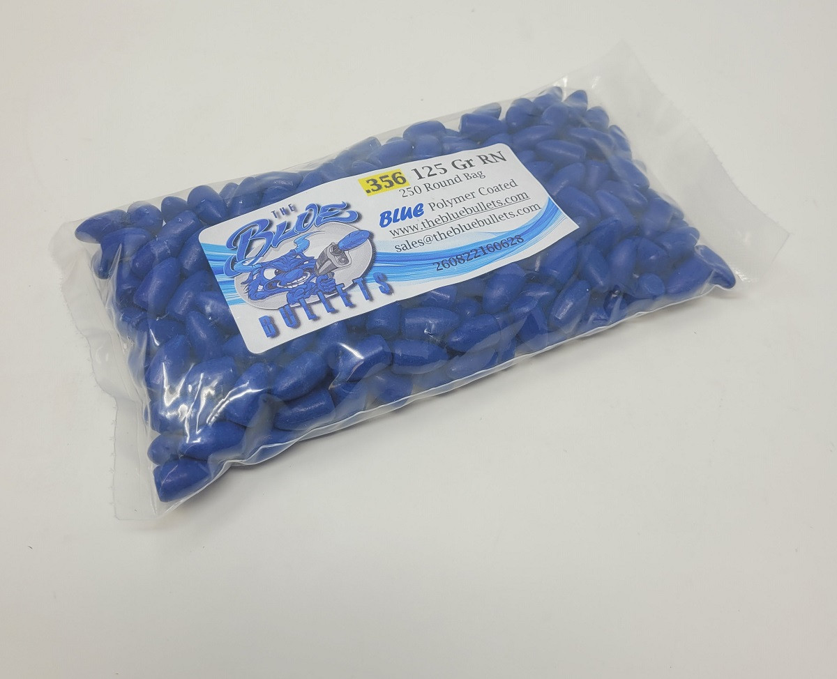The Blue Bullets (.356 Dia) 9mm Reloading Bullets BB356125RN 125 Grain ...