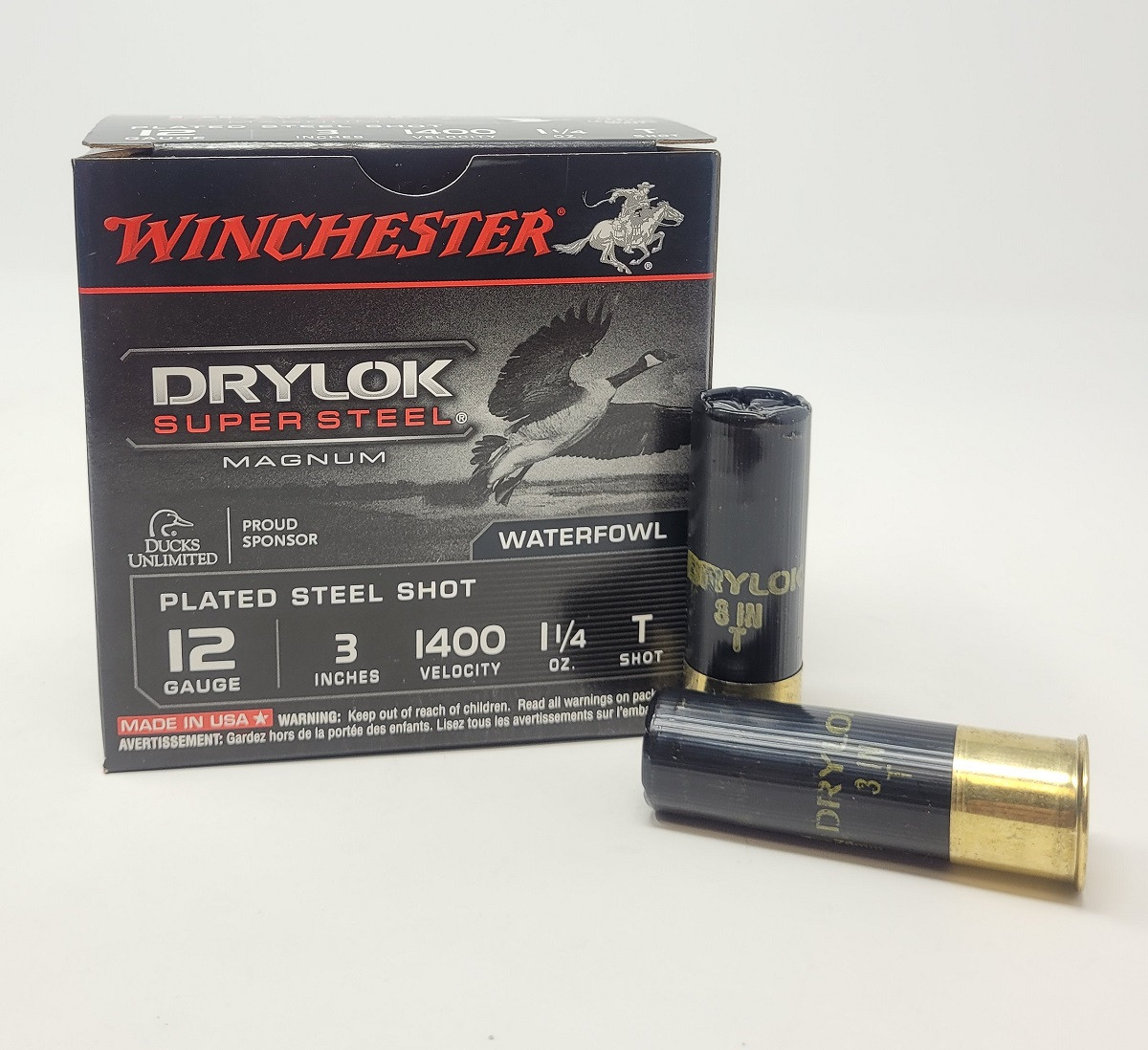 Winchester 12 Gauge Ammunition Drylok Super Steel XSC123T 3" Plated ...