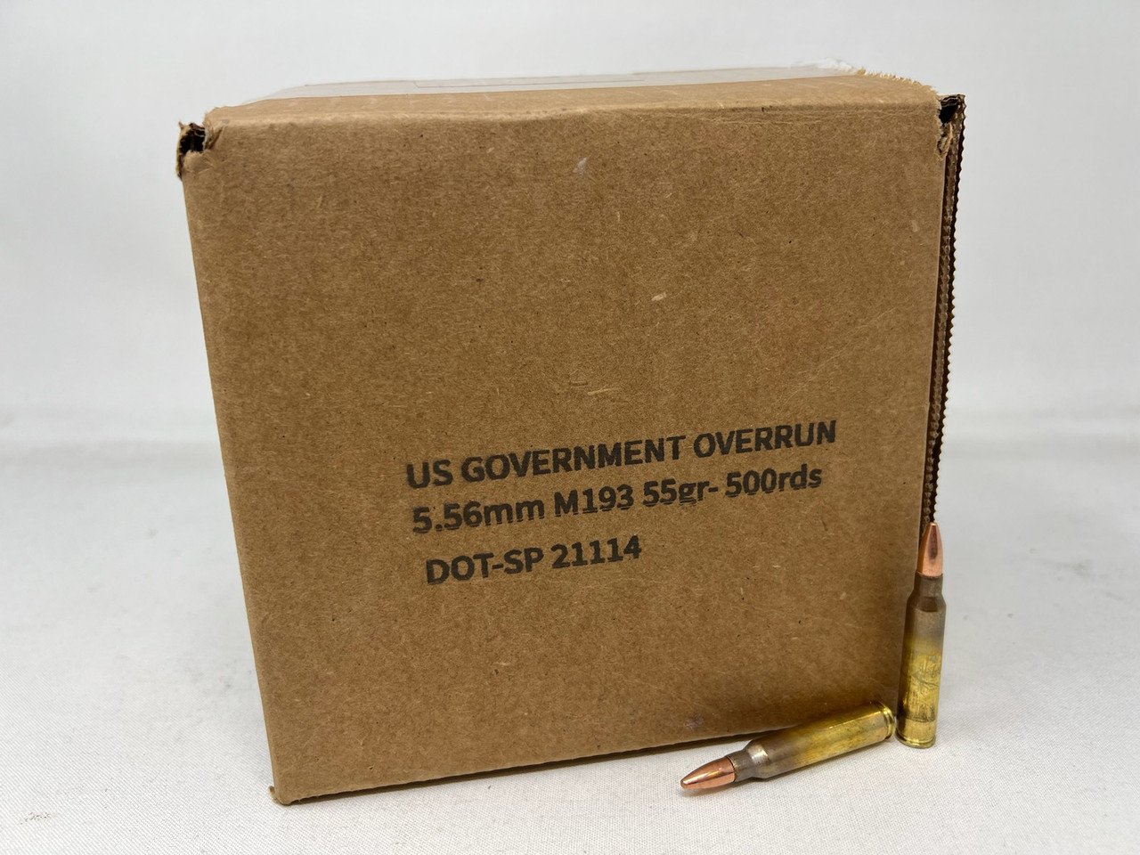 US Government Overrun 5.56x45mm NATO Ammunition USGOM193500 M193 55 ...