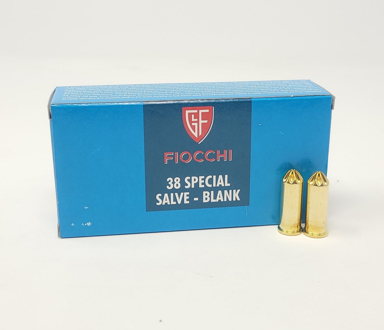 Fiocchi 38 Special Blank Ammunition FI38BLANK BLANKS 50 Rounds Fiocchi 38 Special Blank Ammunition FI38BLANK BLANKS 50 Rounds