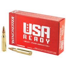 Winchester 308 Win Ammunition USA Ready RED308 168 Grain Open Tip 20 Rounds