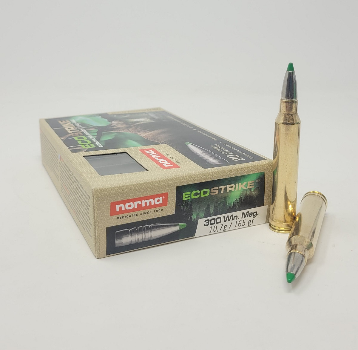 Norma 300 Win Mag Ammunition EcoStrike NORMA20177502 165 Grain Lead ...