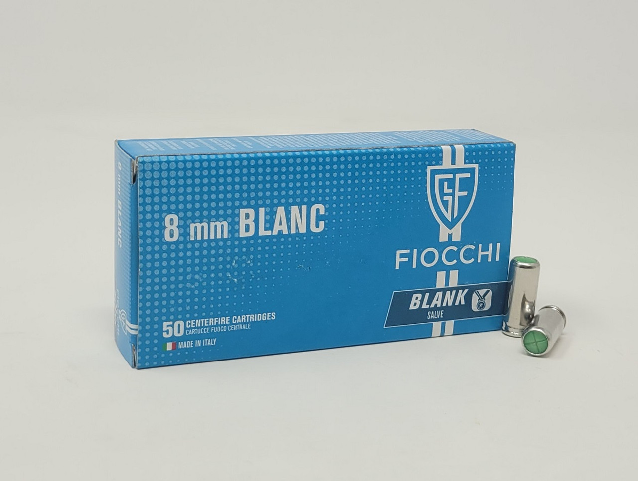 Fiocchi 8mm BLANK Ammunition FI8MMBLANK BLANKS 50 Rounds Fiocchi 8mm BLANK Ammunition FI8MMBLANK BLANKS 50 Rounds