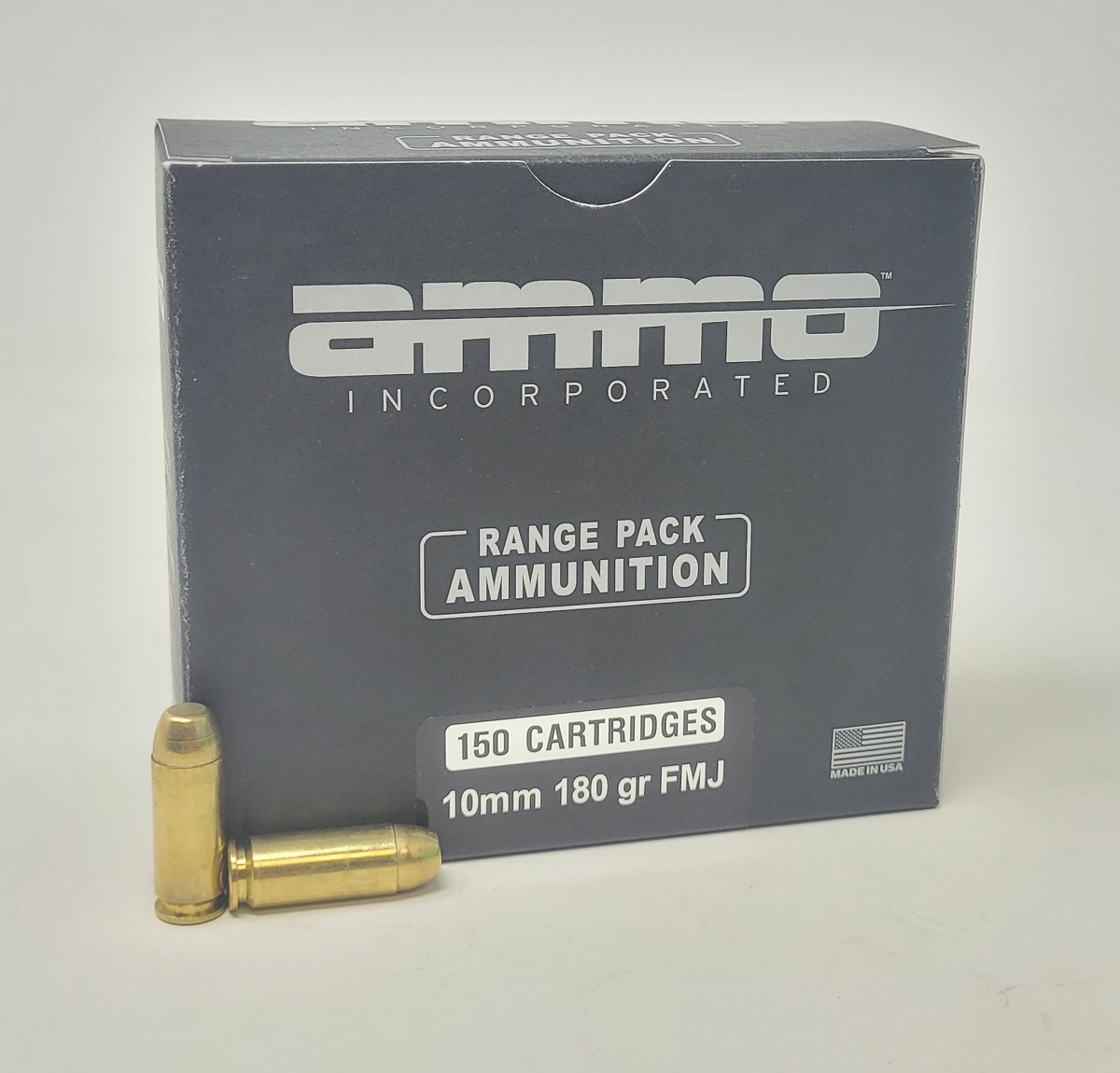 Ammo Inc 10mm Ammunition Range Pack AI10180TMC-A150 180 Grain Full ...