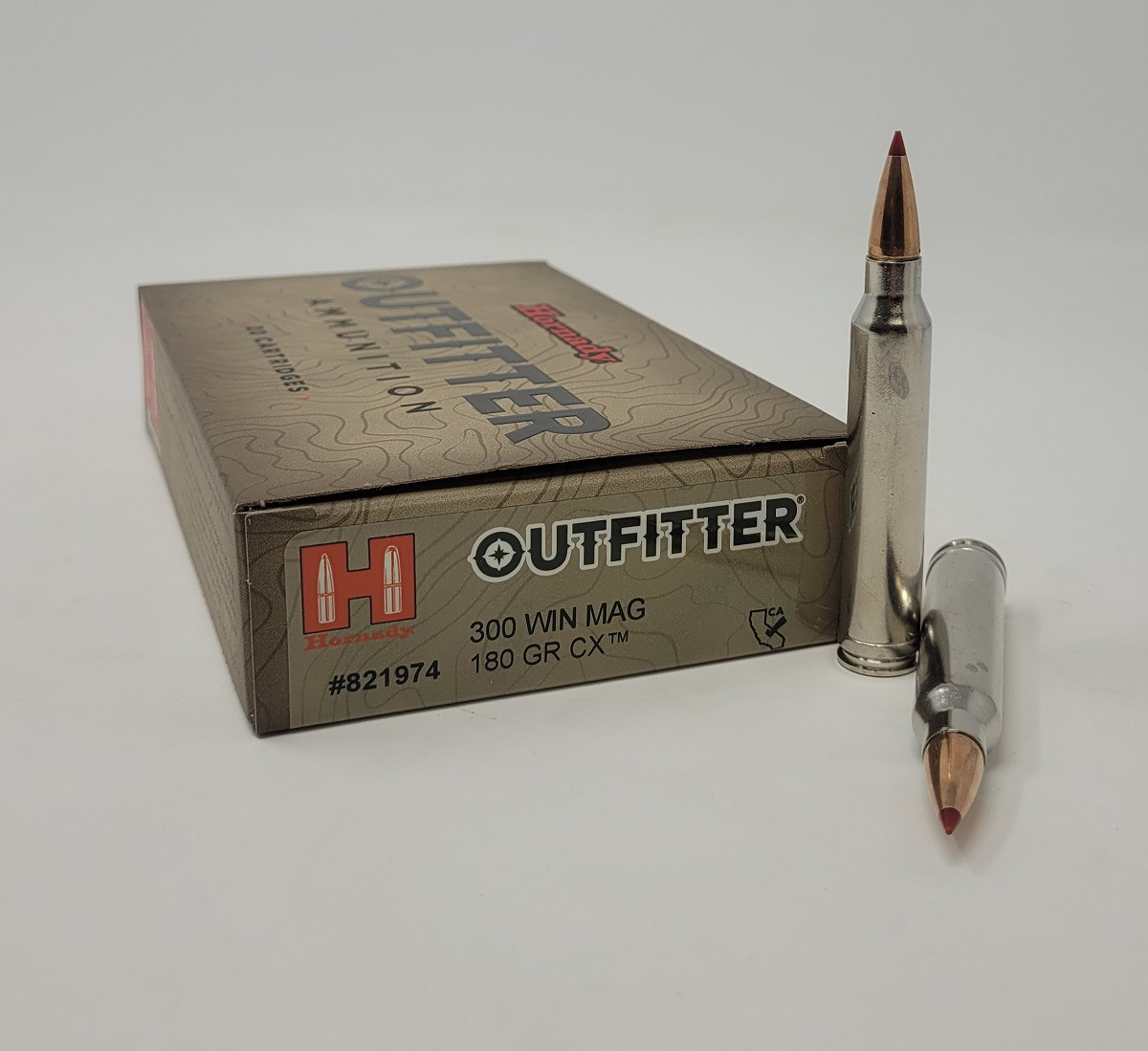 Hornady 300 Win Mag Ammunition Outfitter H821974 180 Grain Copper Alloy ...