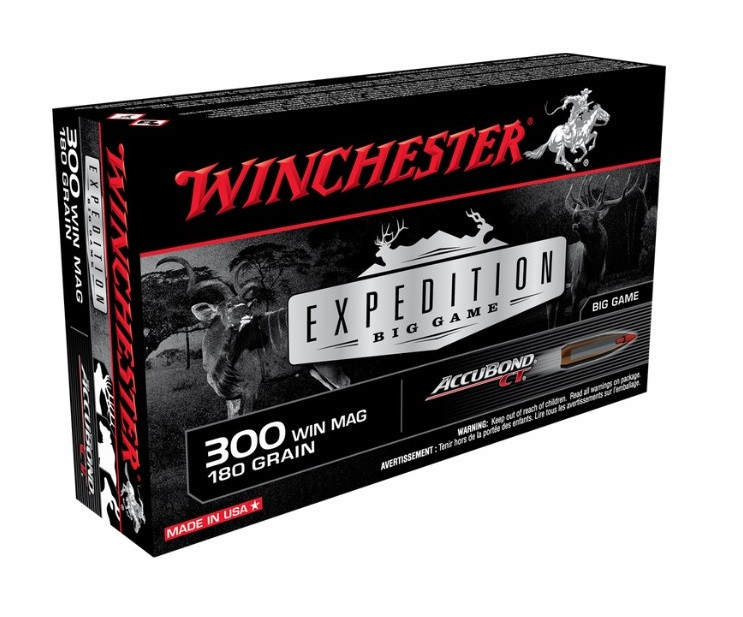 Winchester 300 Win Mag Ammunition Expedition Big Game S300WMCT 180 ...