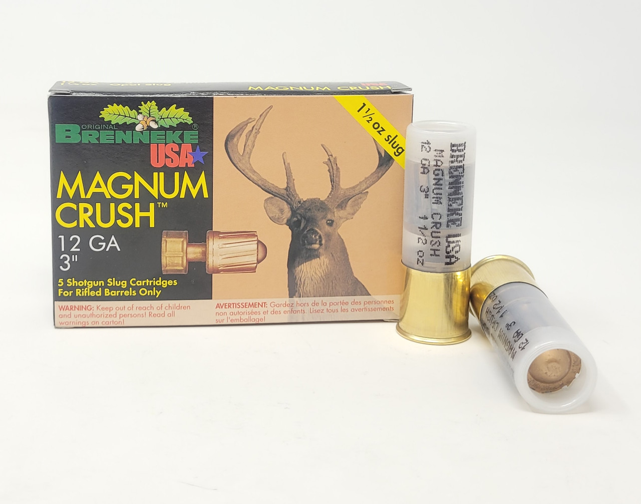 Brenneke USA 12 Gauge Ammunition Magnum Crush SL123CMR 3" Opal Slug 1-1 ...