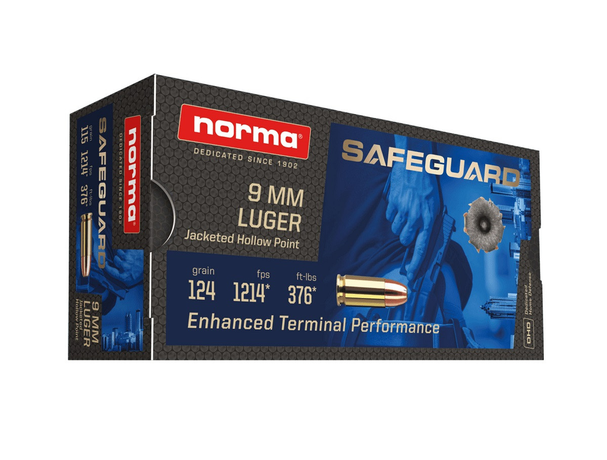 Norma 9mm Ammunition Safeguard Enhanced Terminal Performance ...