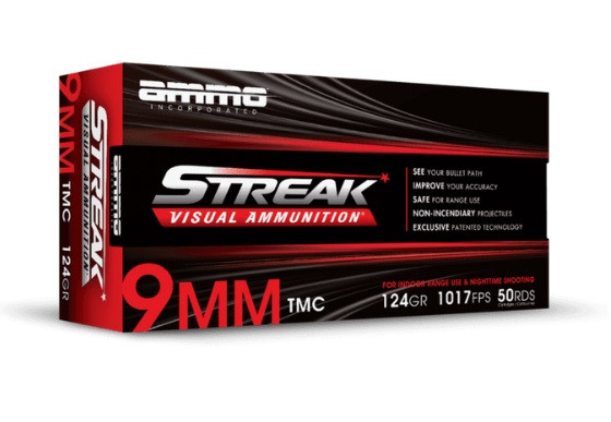 Ammo Inc 9mm Ammunition Red Streak Visual AI9124TMCSTRKRED50 124 Grain ...