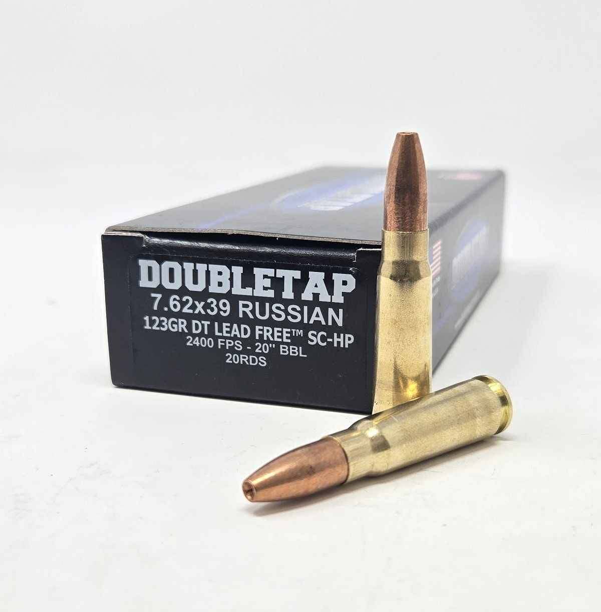 DoubleTap 7.62x39mm Russian Ammunition Lead Free 739123X 123 Grain ...