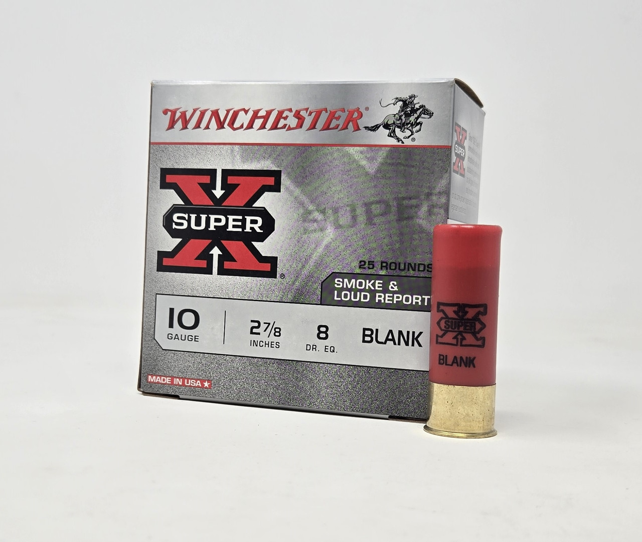 Winchester 10 Gauge Ammunition Super X BLANKS XBP10W 2-7/8" BLANK Smoke ...