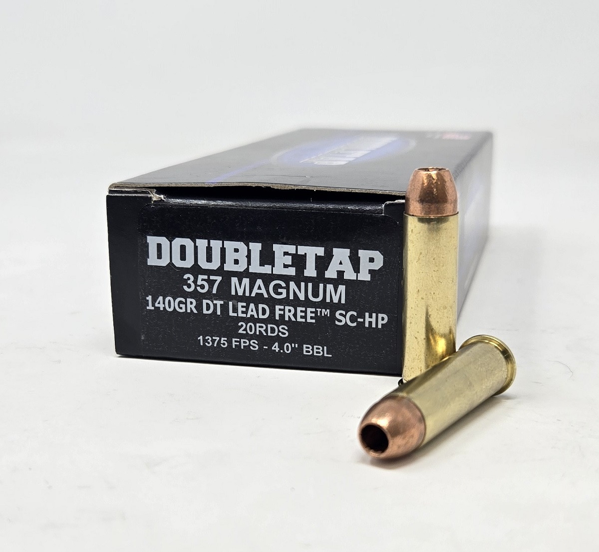 DoubleTap 357 Mag Ammunition Lead Free 357M140X 140 Grain Solid Copper ...
