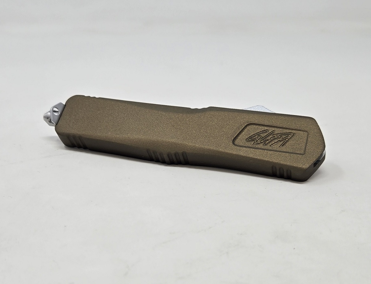 Great Lakes Medium 8" OTF Knife GLKMDSMTBRZ Smooth Blade Bronze