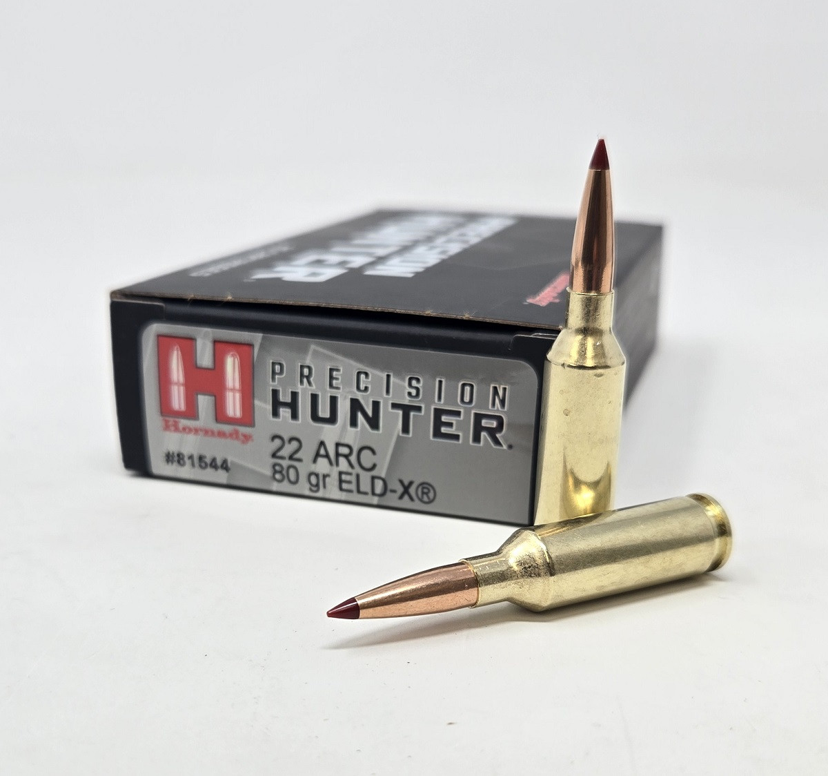 Hornady 22 ARC Ammunition Precision Hunter H81544 80 Grain ELD-X 20 Rounds