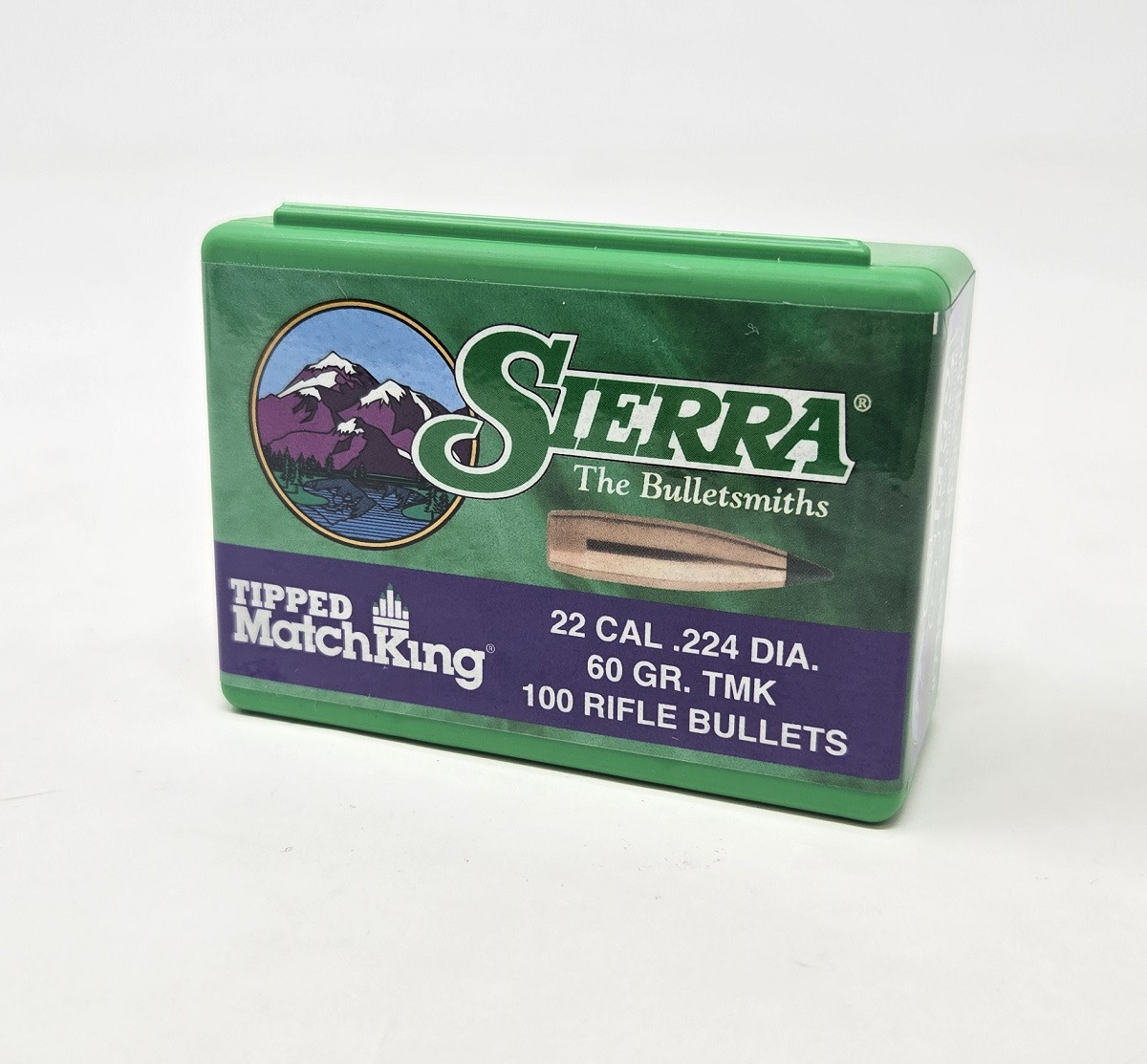 Sierra 22 Cal (.224 Dia) Reloading Bullets Tipped Matchking SRAA7160 60 ...