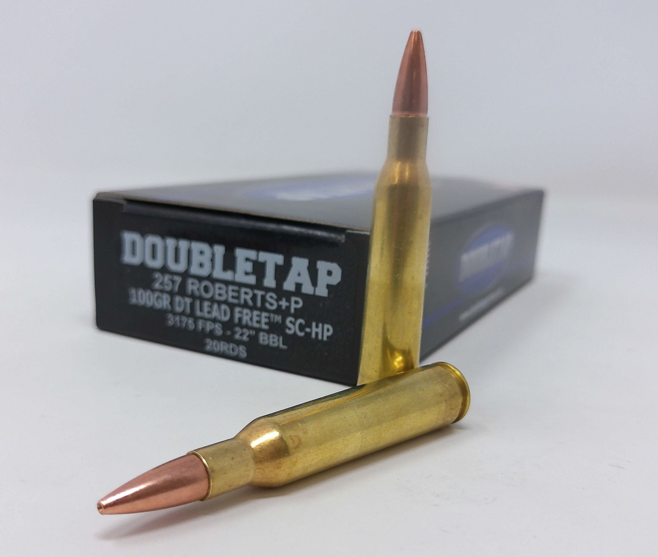 DoubleTap 257 Roberts +P Ammunition Lead Free 257R100X 100 Grain Solid ...