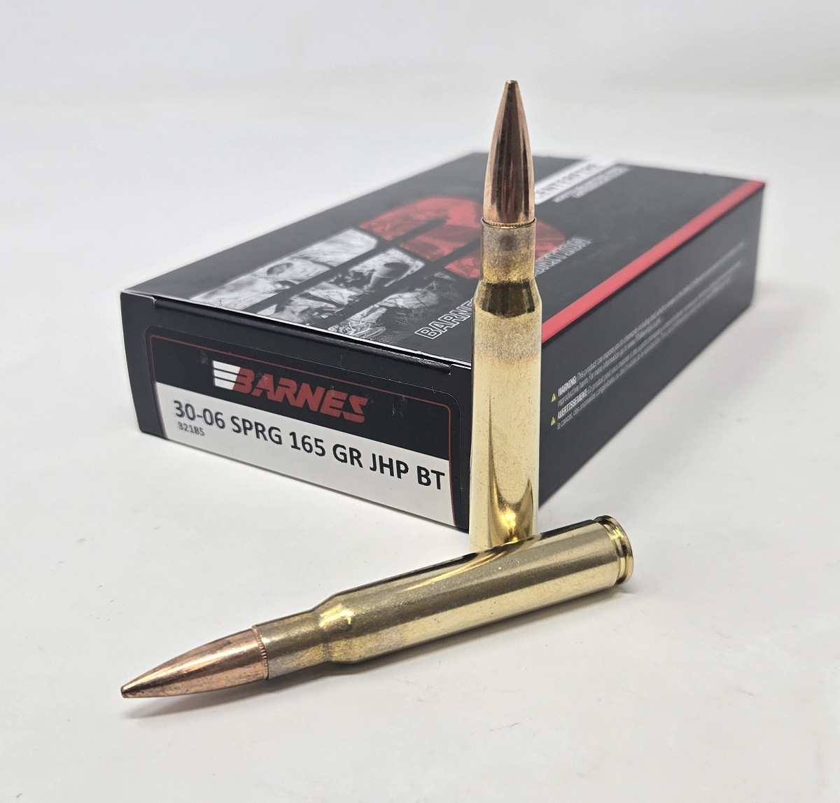 Barnes 30-06 Ammunition BB32185 165 Grain Jacketed Hollow Point Boat Tail 20 Rounds
